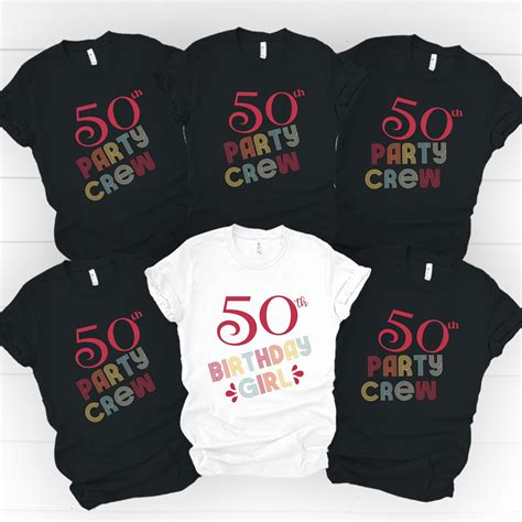 50th Birthday Group Shirts 50th Birthday T Funny 50th Etsy