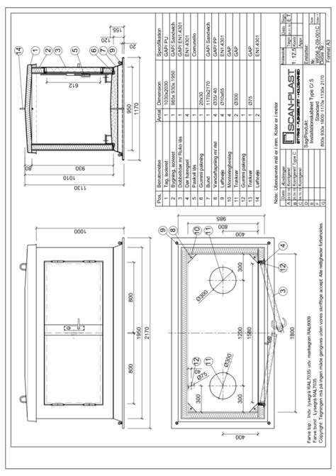 Installation Enclosure Type C Scan Plast