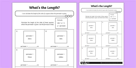 What S The Length Worksheet Hecho Por Educadores Twinkl