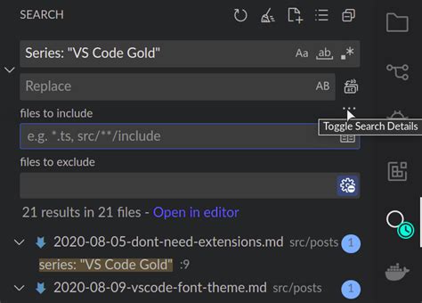 Global Find And Replace Of All Occurences Of Text In VS Code
