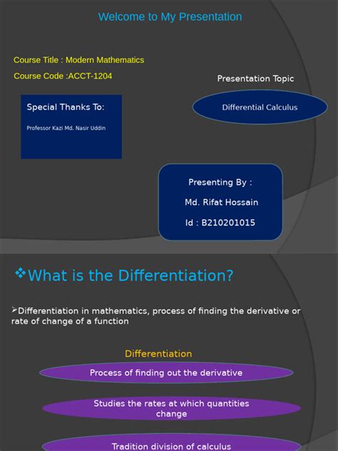 Differntial Calculus Pdf