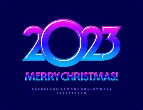 Premium Vector Vector Sweet Greeting Card Merry Christmas 2023