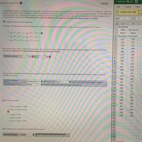Solved Autosave Chapter 11 Assignment File Home Insert