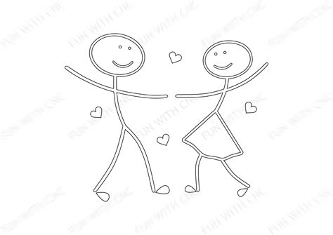 Cute Couple Dancing With Love Dance Couple Stick Figures Clipart Couple In Love Svg T For