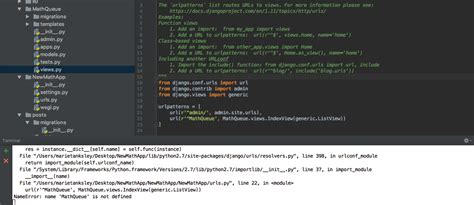 Problems Mapping Urlspy To Viewspy In Django Web Application Project