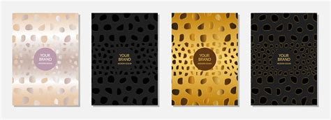 커버 디자인 세트 세로 벡터 템플릿 기하학적 3d 엠보싱 미니멀한 패턴 텍스트프레임 0명에 대한 스톡 벡터 아트 및 기타 이미지 Istock