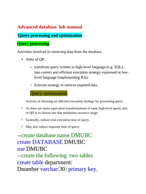 advanced database lab one regu pdf databases salary