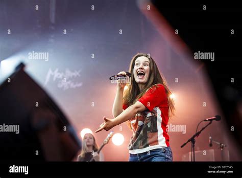 Norwegian Singer Sigrid Performs On The Lake Stage During The 59th