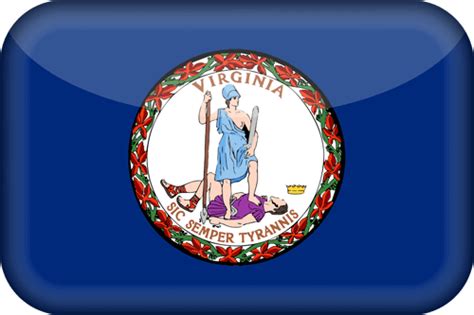 Virginia Flag Vector Country Flags