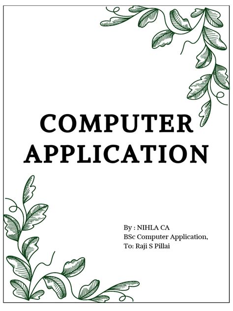 Computer Application Assignment Nihla Ca 20250615 195613 0000 Pdf Psychological