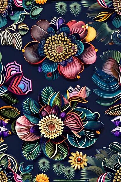 Premium Ai Image Flower Patterns