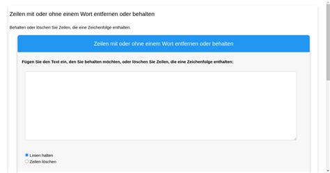 Zeilen Mit Oder Ohne Einem Wort Entfernen Oder Behalten