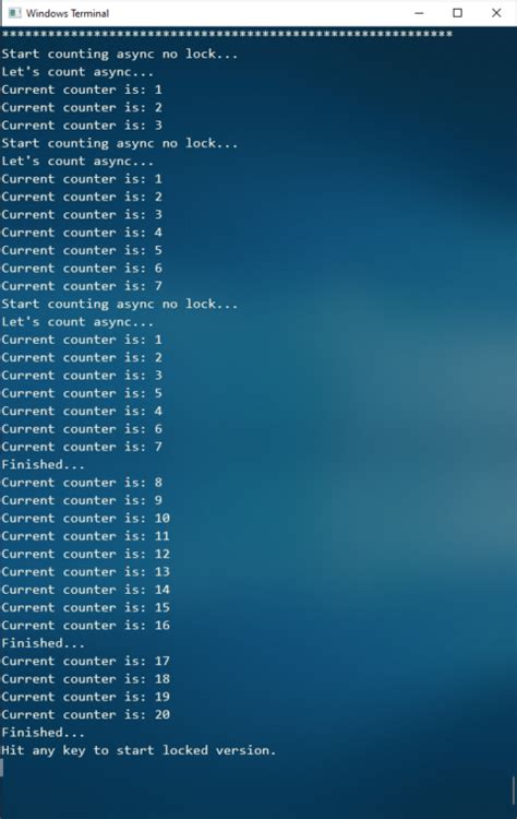 C Locks And Async Tasks Jenxsi