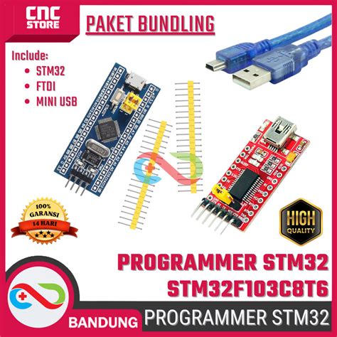 Jual Paket Bundling Programmer Stm32 Stm32f103c8t6 Kabel Mini Usb
