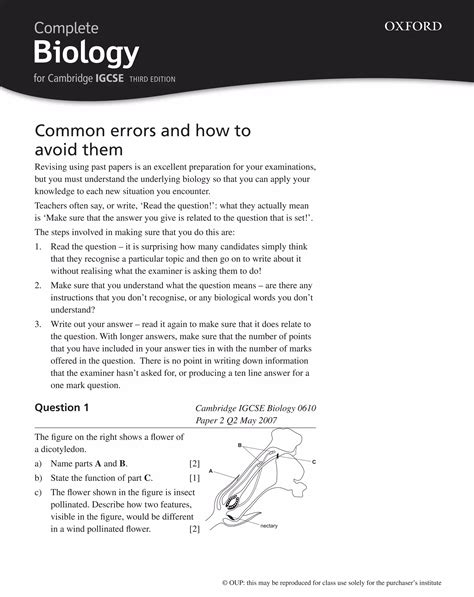 igcse biology model answers pdf