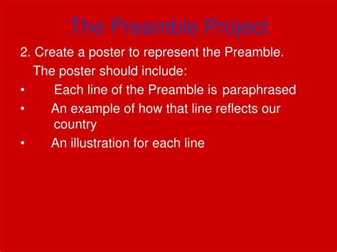 Ppt The Preamble Project Powerpoint Presentation Free Download Id6855967