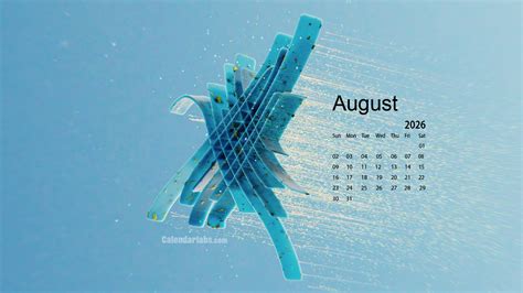 August 2026 Desktop Wallpaper Calendar Calendarlabs