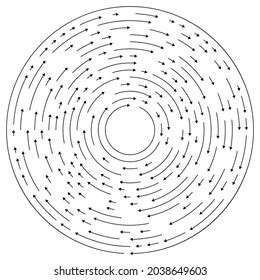 Spinning Circular Circle Arrows Element Stock Vector Royalty Free