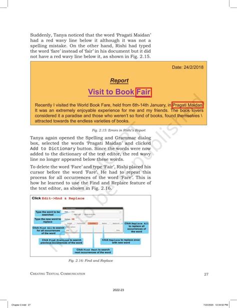 Ncert Book For Class 9 Ict Chapter 2 Creating Textual