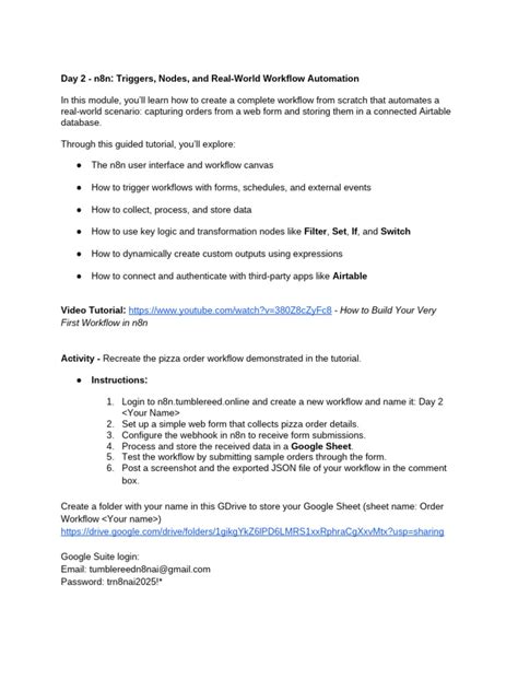N8n Triggers Nodes And Real World Workflow Automation Pdf
