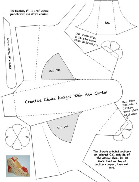 Shoe Sole Pattern Template