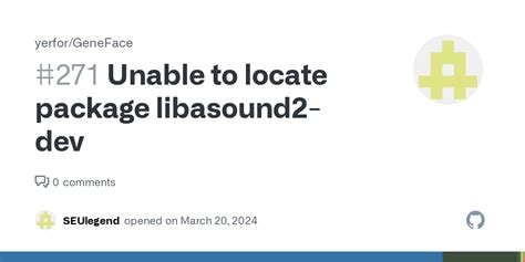 Unable To Locate Package Libasound2 Dev Issue 271 Yerfor GeneFace