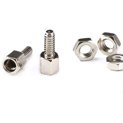 6pcs 5 7mm Hex Head Spacing Screws And Nut 5mm 7mm For D Sub Vga Db9