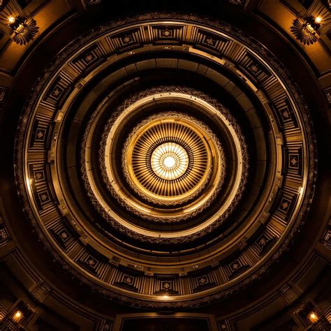 Free Circular Theater Ceiling Photo Artdeco Vintage Geometric