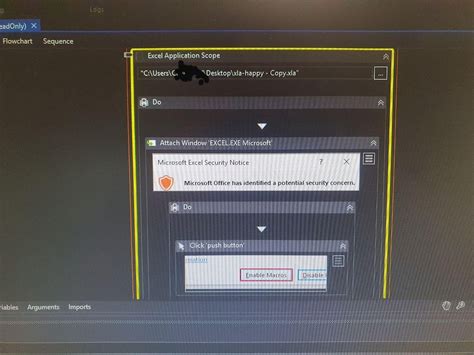 Uipath Hangs When Microsoft Excel Security Notice Pop Up Appears