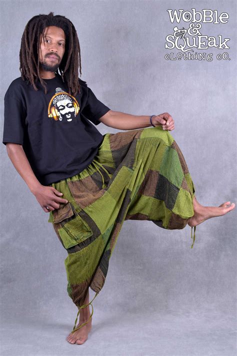 Patchwork Three Quarter Length Shorts Wobble And Squeak Clothing