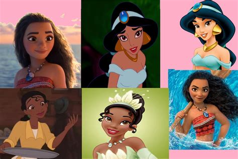 Cp Tiana Jasmime And Moana By Ninja Princess 987 On Deviantart