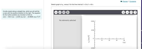 Solved A Turtle Crawls Along A Straight Line Which We Will