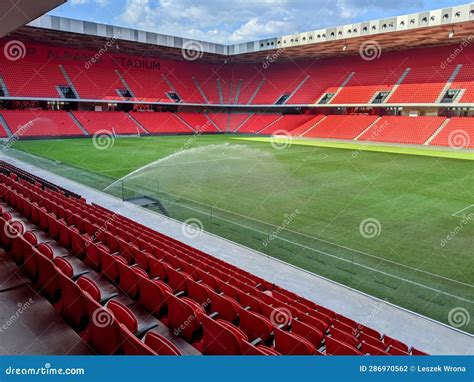 Air Albania Stadium Located In The Capital City Of Tirana Albania
