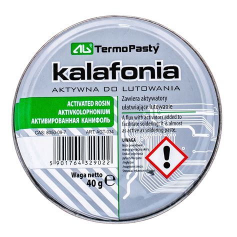 Ag Kalafonia Aktywna Do Lutowania G Sklep Opinie Cena W Allegro