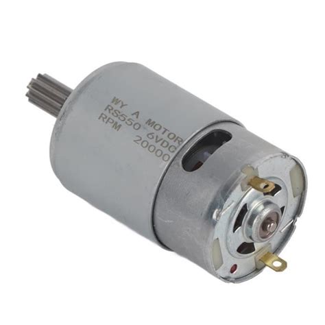 Cikonielf Moteur RS550 Micro Moteur Haute Vitesse 6V RS550 Pour Moto