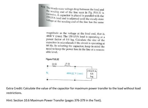 solved the steady state voltage drop between the load and