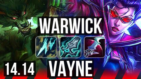 WARWICK Vs VAYNE TOP 9 0 4 66 Winrate 6 Solo Kills Legendary
