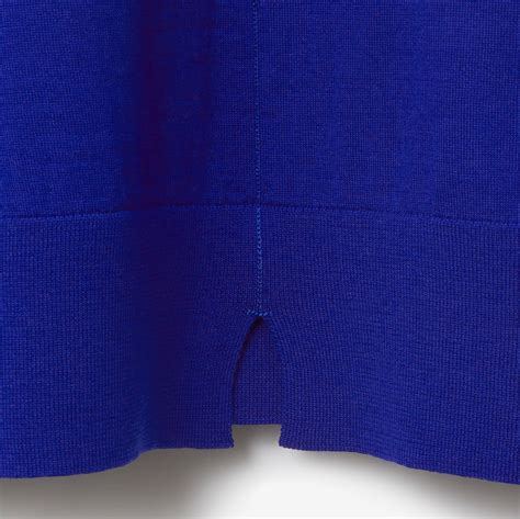 Wool Sweater In Knight Men Burberry® Official