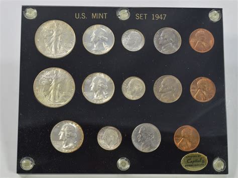 Rare 1947 United States Coins Mint State Choice Unc SET
