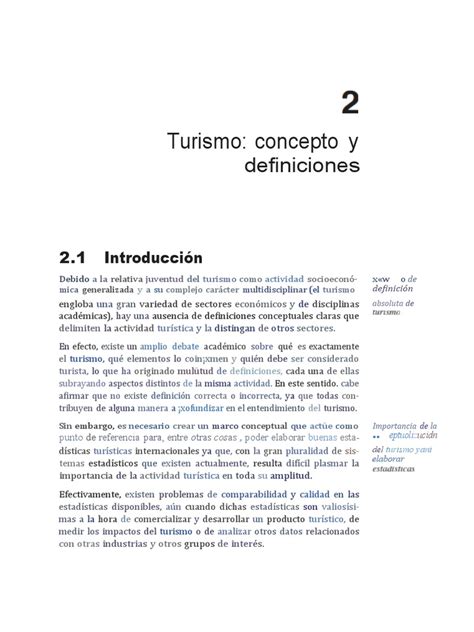 Bo Turismo Concepto Y Definiciones Omt Pdf Turismo Transporte