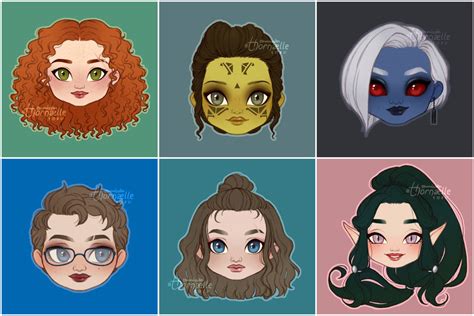 Chibi Character Icon Commissions Feb 23 By Thornaelle On Deviantart