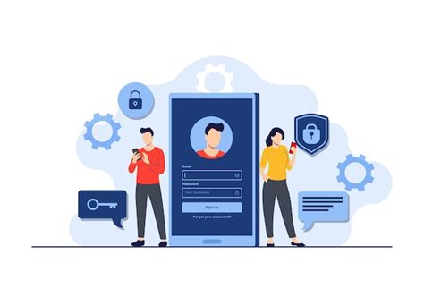 Premium Vector Personal Data And Account Protection Password Secure