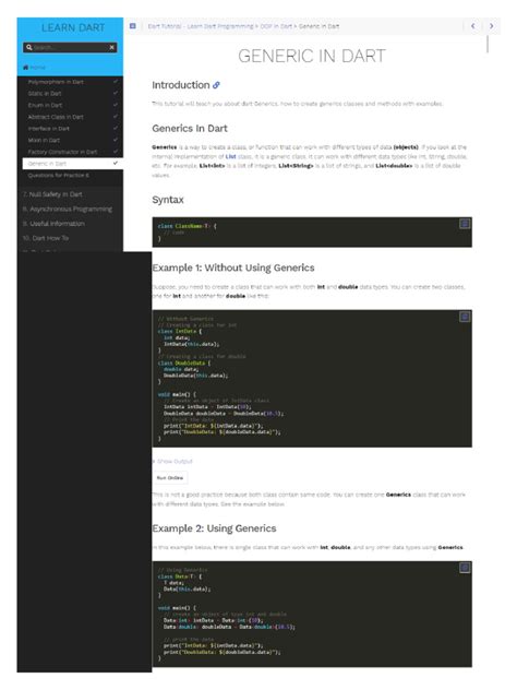 Generics In Dart Pdf