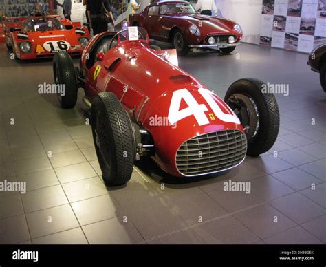 Ferrari F In The Museo Ferrari Maranello Italy Two Litre V Stock Photo Alamy