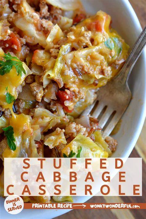Wonkywonderful Unstuffed Cabbage Casserole Recipe