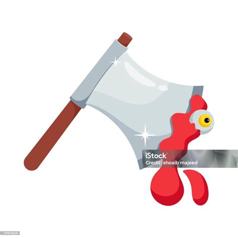 피 묻은 도끼 벡터 다채로운 스티커 아이콘 디자인 그림입니다 Eps 10 파일 0명에 대한 스톡 벡터 아트 및 기타 이미지 0명 검은색 격노한 Istock