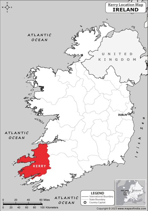 Where Is Kerry Located In Ireland Kerry Location Map In The Ireland