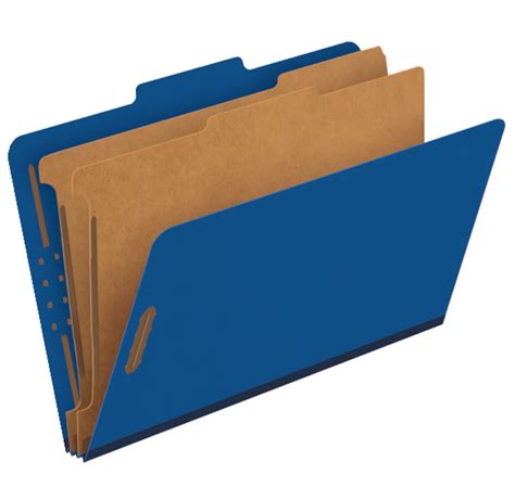 Smead Safeshield® Classification Folders 2 Div Blue 10 Bx Ltr 14030