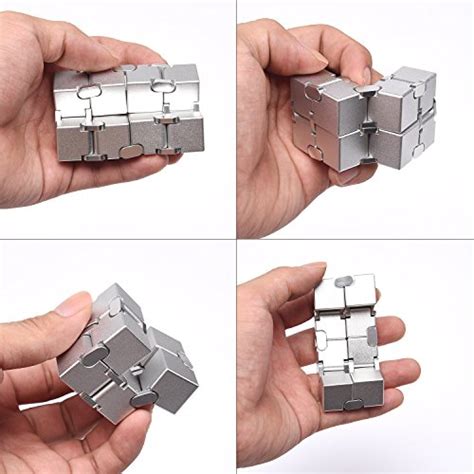 Joeyank Fidget Cube New Version Mini Fidget Finger Toys Metal