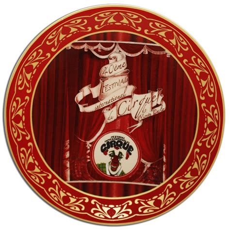 Assiette 40ème Festival Du Cirque